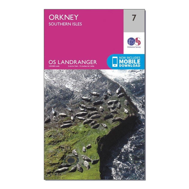 Ordnance Survey Landranger 7 Orkney Southern Isles Map With Digital ...