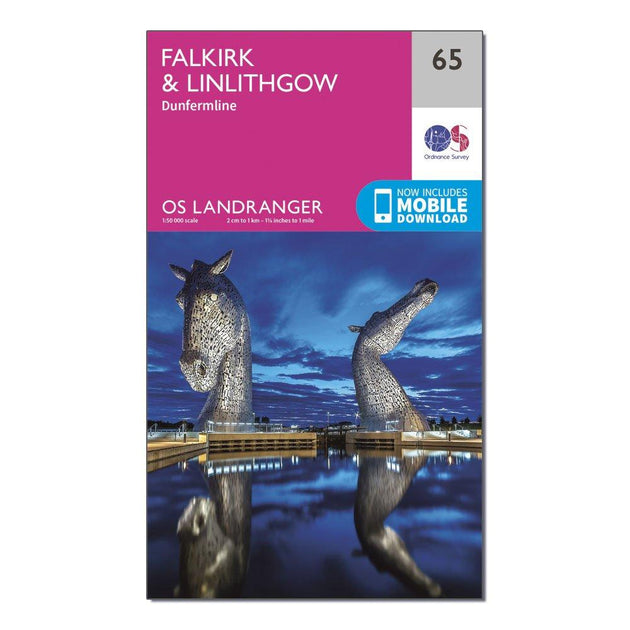 Ordnance Survey Landranger 65 Falkirk & Linlithgow, Dunfermline Map ...