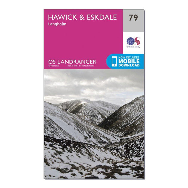 Ordnance Survey Landranger 79 Hawick & Eskdale, Langholm Map With ...