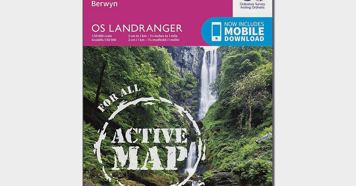 Ordnance Survey Landranger Active 125 Bala & Lake Vyrnwy Map With ...
