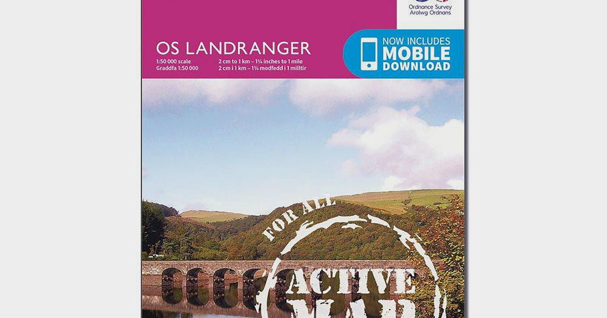 Ordnance Survey Landranger Active 147 Elan Valley & Builth Wells Map ...