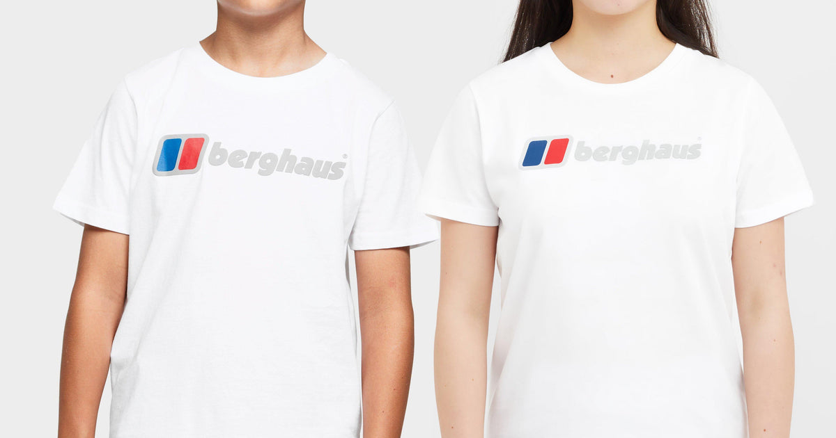 White Berghaus Kids Logo T-Shirt – Blacks