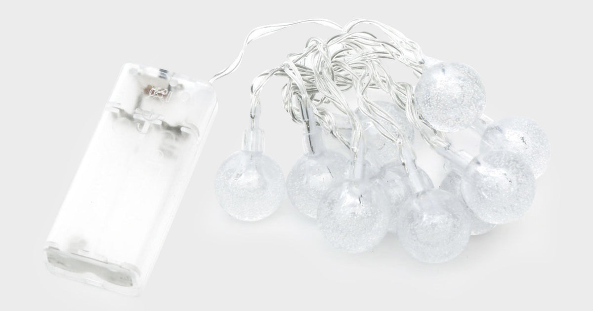 White Handy Heroes 10 LED Bulb Camping Lights – Blacks