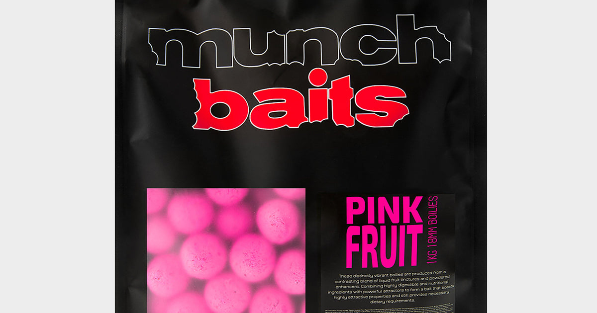 Munch Pink Fruit boilies 18mm 1kg – Blacks