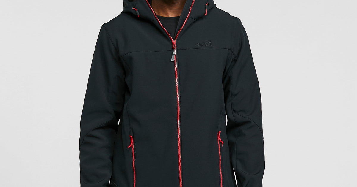 Black Peter Storm Men's Hooded Softshell Jacket – Blacks