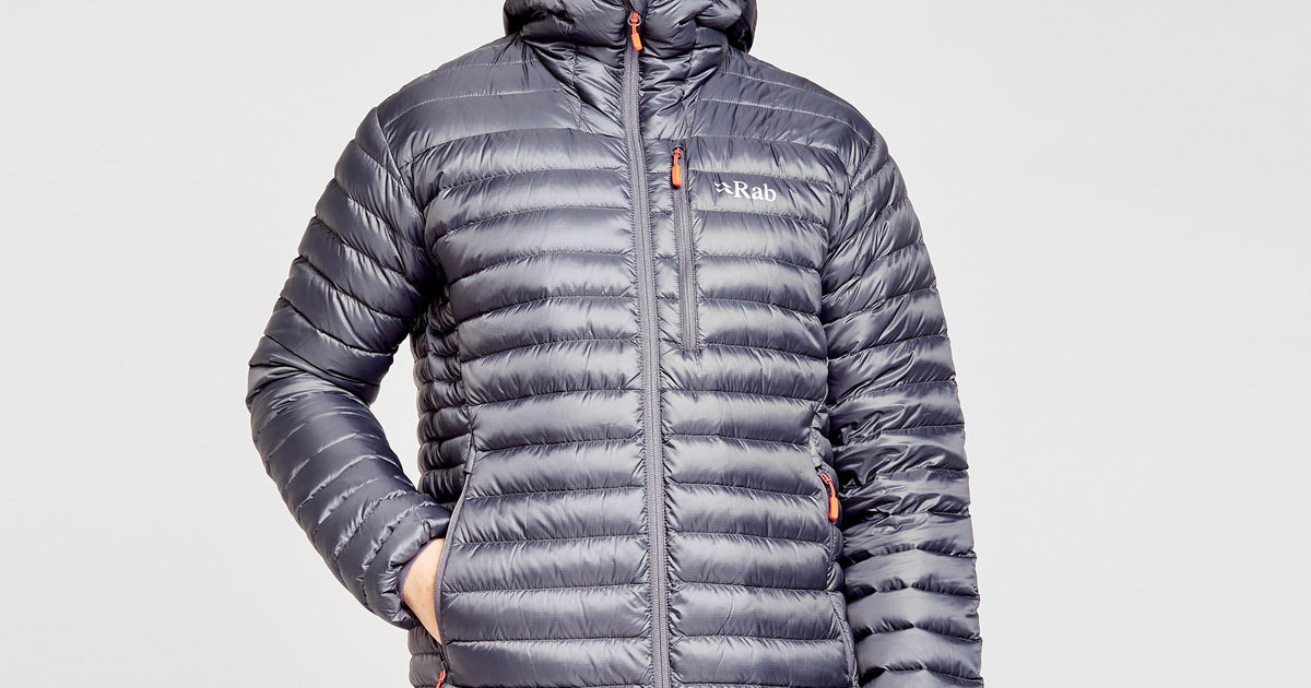 Grey Rab Men’s Microlight Alpine Down Jacket – Blacks