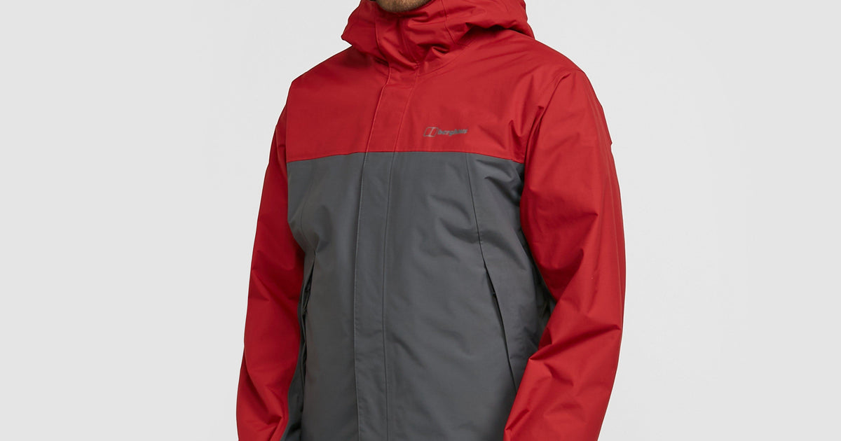 Red Berghaus Men’s Stormcloud Prime 3-in-1 Waterproof Jacket – Blacks