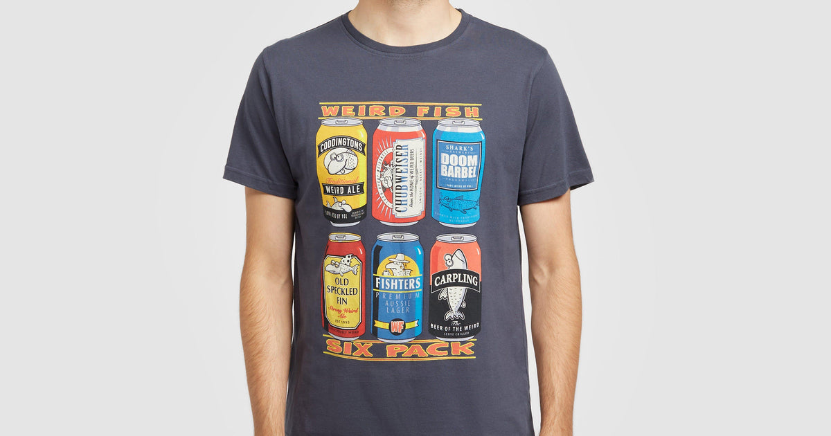 Navy Weird Fish Men's Six Pack T-shirt – Blacks