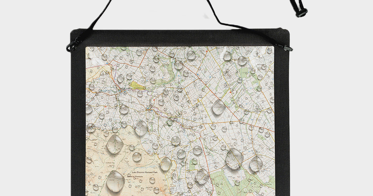 Ordnance Survey Waterproof Map Case – Blacks