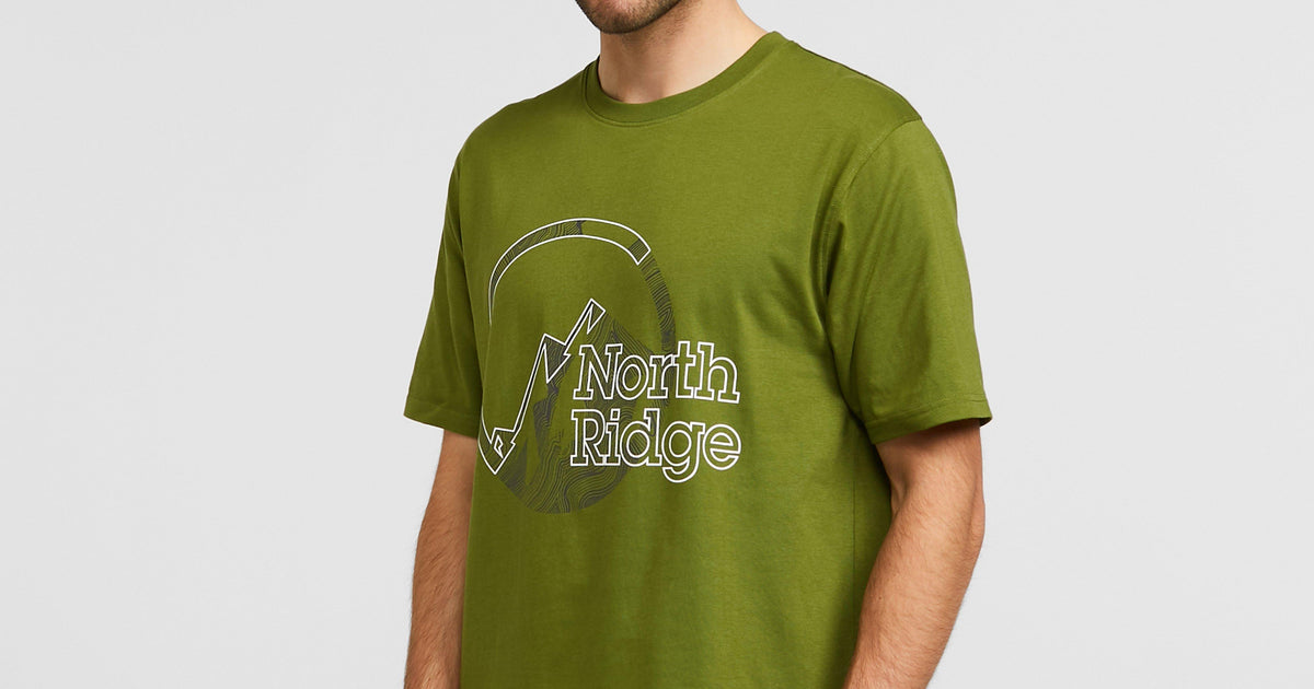 Green North Ridge Men’s Contour Logo Tee – Blacks