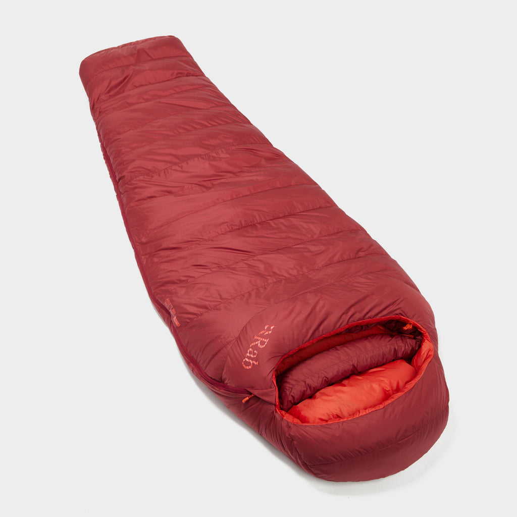 Red Rab Ascent 900 Hydrophobic Down Sleeping Bag (Left Zip) – Blacks