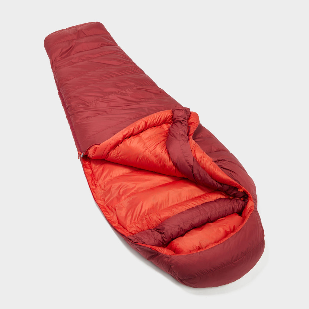 Red Rab Ascent 900 Hydrophobic Down Sleeping Bag (Left Zip) – Blacks