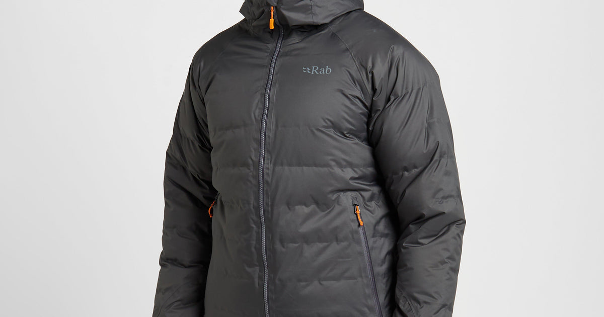 Grey Rab Men's Valiance Waterproof Down Jacket – Blacks