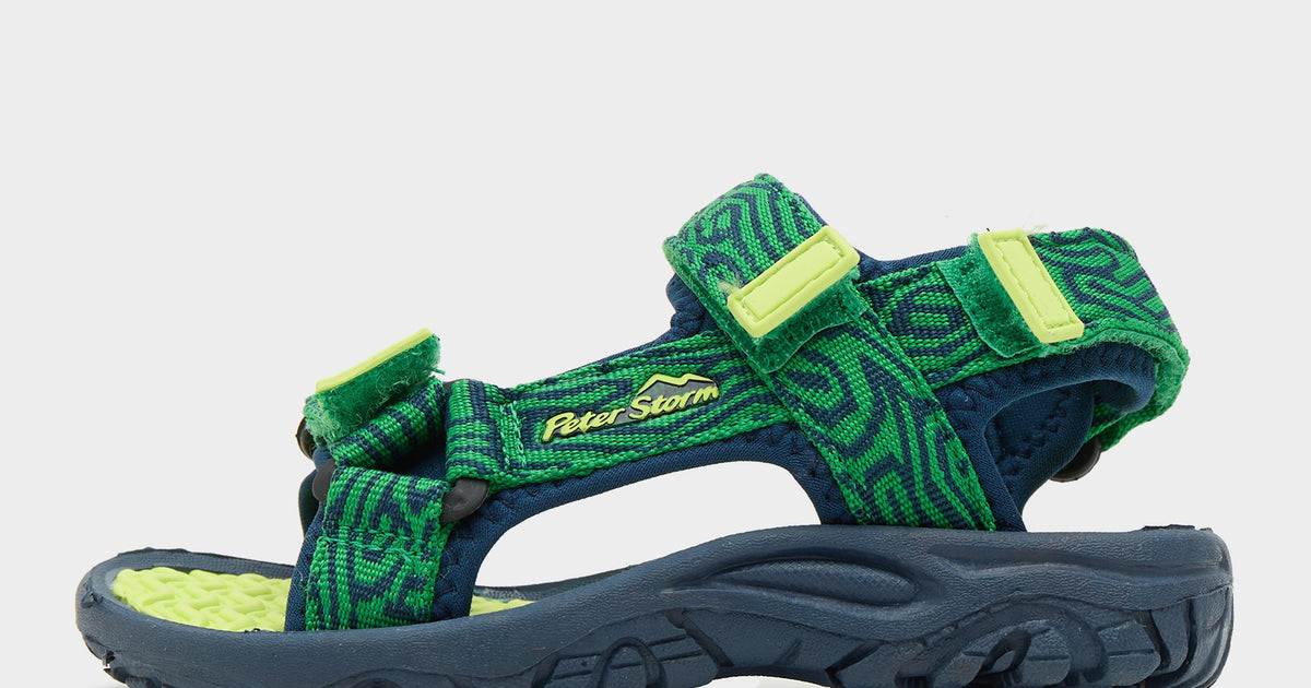 Green Peter Storm Kid’s Wave Sandal – Blacks