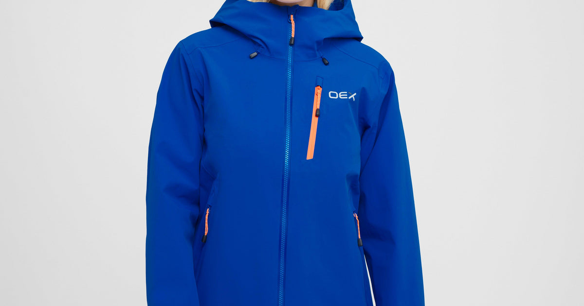 Blue OEX Women's Fortitude II Waterproof Jacket – Blacks