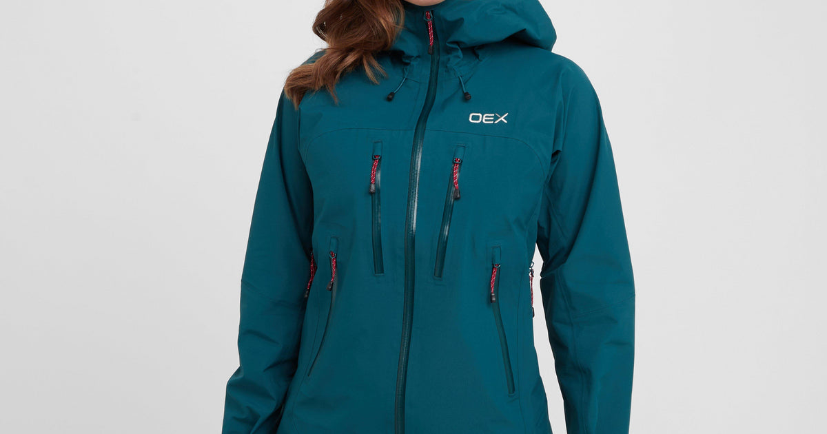 Blue OEX Women's Tirran Waterproof Jacket – Blacks