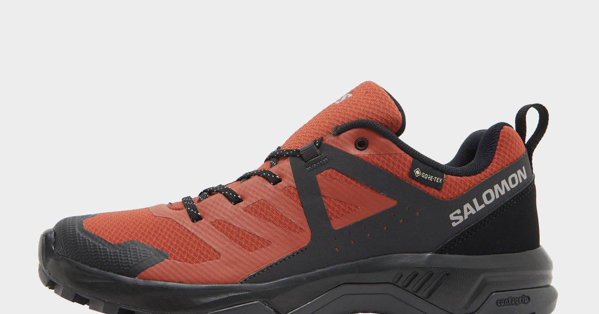 Red Salomon Men's Exeo GORE-TEX Hiking Shoes – Blacks