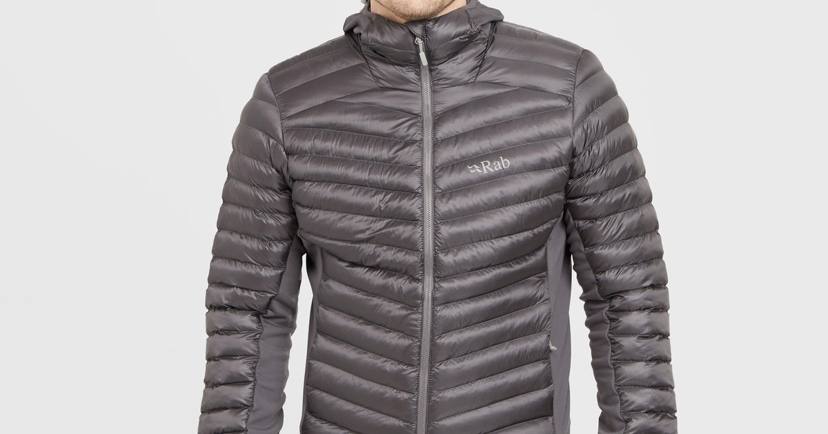 Grey Rab Men's Cirrus Flex 2.0 Insulated Hooded Jacket – Blacks
