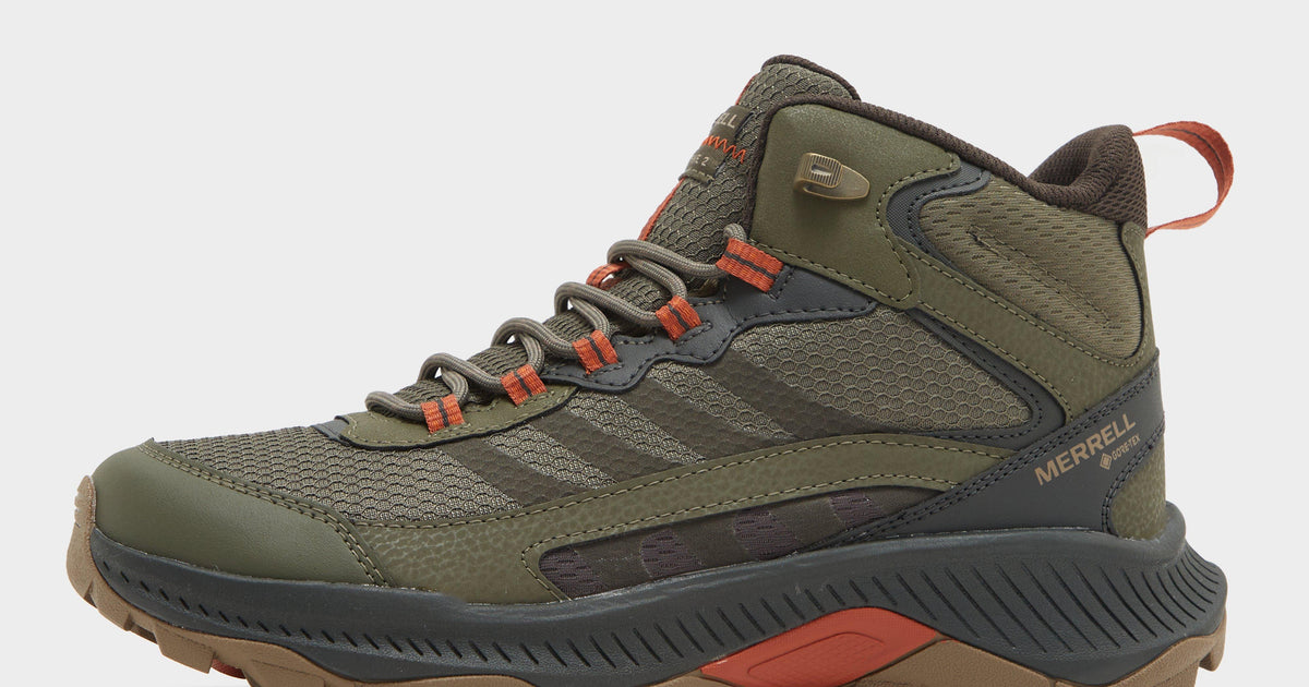 Green Merrell Men’s Speed Strike 2 GORE-TEX® Hiking Boots – Blacks