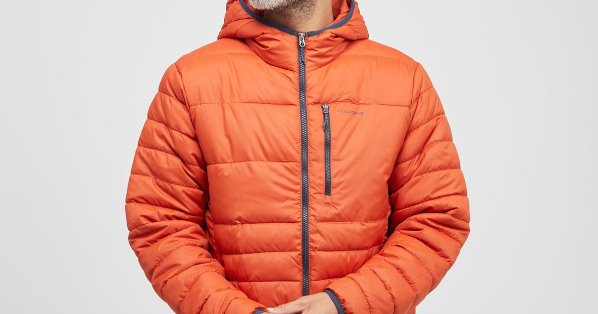 Orange Craghoppers Men's Compresslite VIII Hooded Jacket – Blacks
