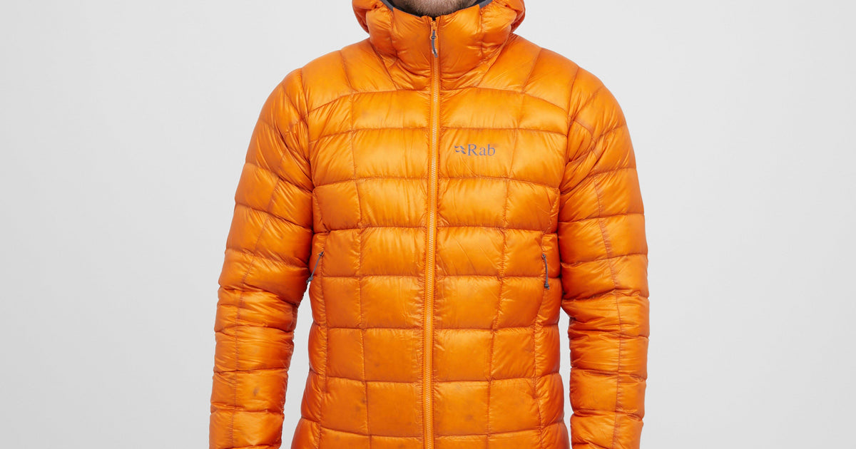 Orange Rab Men’s Mythic Alpine Down Jacket – Blacks