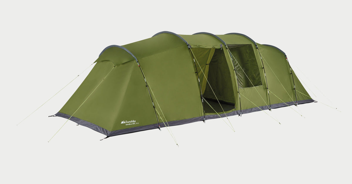 Green Eurohike Refurbished Sendero 8XL Tent – Blacks